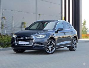 Grey Audi Q5 2017 in Vilnius, with an engine capacity of 2.00 L and mileage of 211 thousand km for 22350 €, photo 5 on AUTOMOTO.COM.LV
