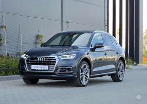 Grey Audi Q5 2017 in Vilnius, with an engine capacity of 2.00 L and mileage of 211 thousand km for 22350 €, photo 16 on AUTOMOTO.COM.LV