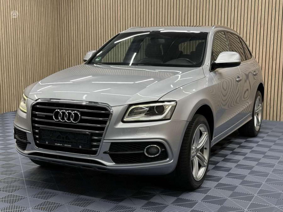 Grey Audi Q5 2017 in Marijampole, with an engine capacity of 2.97 L and mileage of 229 thousand km for 14500 €, photo 6 on AUTOMOTO.COM.LV