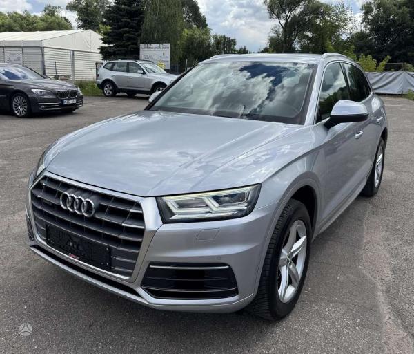 Grey Audi Q5 2017 in Panevezys, with an engine capacity of 1.97 L and mileage of 114 thousand km for 18900 €, photo 1 on AUTOMOTO.COM.LV