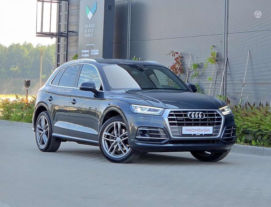 Grey Audi Q5 2017 in Vilnius, with an engine capacity of 2.00 L and mileage of 211 thousand km for 22250 €, photo 1 on AUTOMOTO.COM.LV