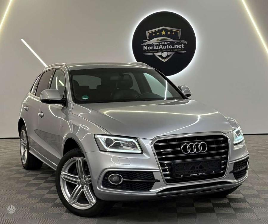 Grey Audi Q5 2017 in Marijampole, with an engine capacity of 2.97 L and mileage of 229 thousand km for 13999 €, photo 1 on AUTOMOTO.COM.LV