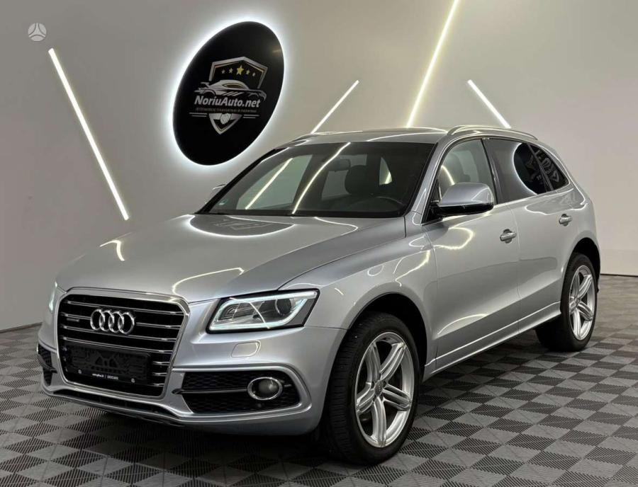 Grey Audi Q5 2017 in Marijampole, with an engine capacity of 2.97 L and mileage of 229 thousand km for 13999 €, photo 19 on AUTOMOTO.COM.LV