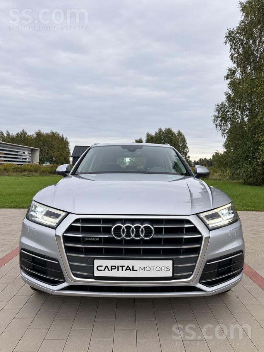 Pelēks Audi Q5 2017 Rīga, ar dzinēja tilpumu 2.00 L un nobraukumu 117 tūkst. km par 21090 €, foto 1 vietnē AUTOMOTO.COM.LV