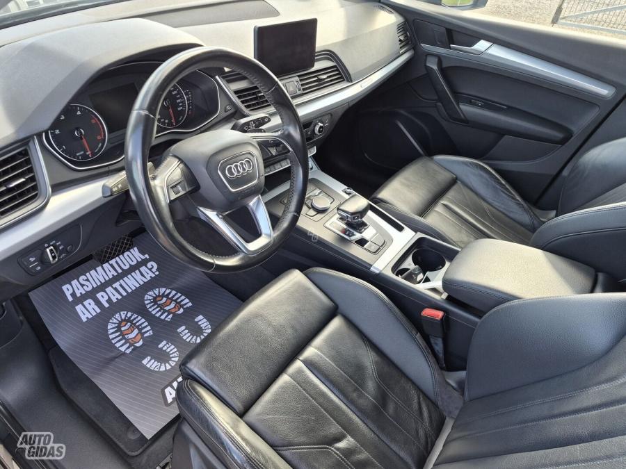 Grey Audi Q5 2017 in Vilnius, with an engine capacity of 2.00 L and mileage of 258 thousand km for 16900 €, photo 8 on AUTOMOTO.COM.LV