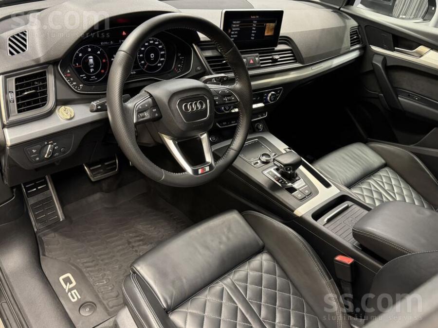 Grey Audi Q5 2018 in Riga, with an engine capacity of 2.00 L and mileage of 187 thousand km for 23990 €, photo 13 on AUTOMOTO.COM.LV