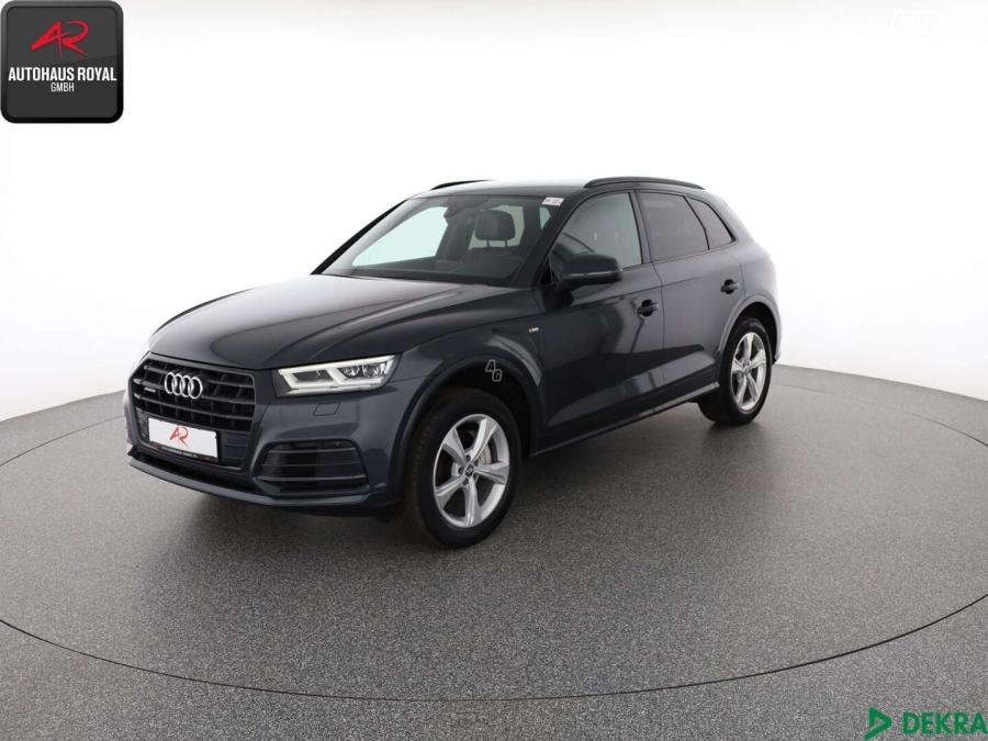 Grey Audi Q5 2018 in Kaunas, with an engine capacity of 2.00 L and mileage of 99 thousand km for 30516 €, photo 1 on AUTOMOTO.COM.LV