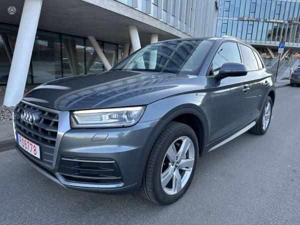 Grey Audi Q5 2018 in Vilnius, with an engine capacity of 1.98 L and mileage of 155 thousand km for 21500 €, photo 1 on AUTOMOTO.COM.LV