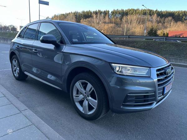 Grey Audi Q5 2018 in Vilnius, with an engine capacity of 1.98 L and mileage of 155 thousand km for 21500 €, photo 2 on AUTOMOTO.COM.LV