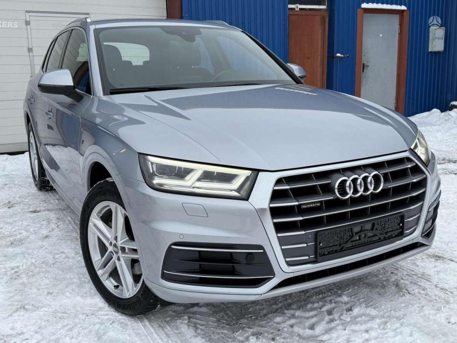 Pelēks Audi Q5 2018 Prienai, ar dzinēja tilpumu 2.00 L un nobraukumu 179 tūkst. km par 21250 €, foto 4 vietnē AUTOMOTO.COM.LV