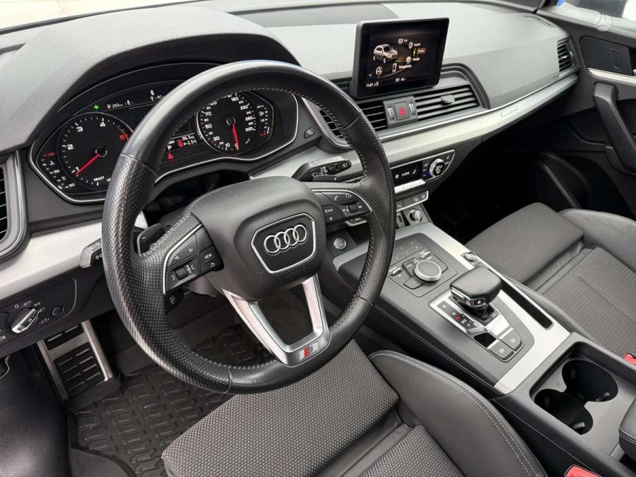 Pelēks Audi Q5 2018 Prienai, ar dzinēja tilpumu 2.00 L un nobraukumu 179 tūkst. km par 21250 €, foto 15 vietnē AUTOMOTO.COM.LV