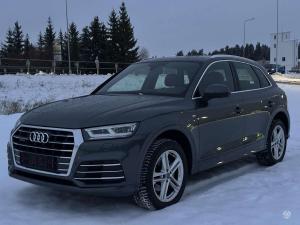 Grey Audi Q5 2018 in Utena, with an engine capacity of 1.97 L and mileage of 146 thousand km for 24700 €, photo 3 on AUTOMOTO.COM.LV
