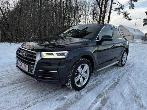 Grey Audi Q5 2018 in Vilnius, with an engine capacity of 1.98 L and mileage of 272 thousand km for 18500 €, photo 1 on AUTOMOTO.COM.LV