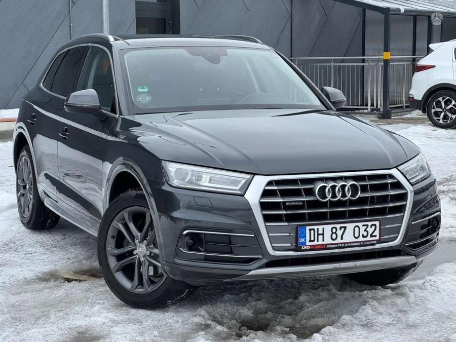 Grey Audi Q5 2018 in Jonava, with an engine capacity of 2.00 L and mileage of 204 thousand km for 20999 €, photo 12 on AUTOMOTO.COM.LV