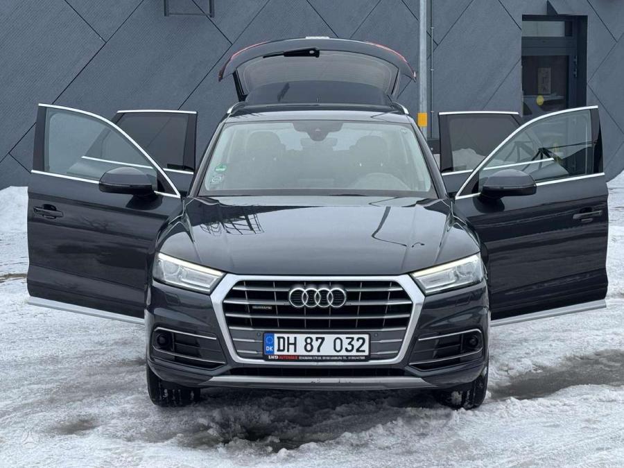 Grey Audi Q5 2018 in Jonava, with an engine capacity of 2.00 L and mileage of 204 thousand km for 20999 €, photo 17 on AUTOMOTO.COM.LV