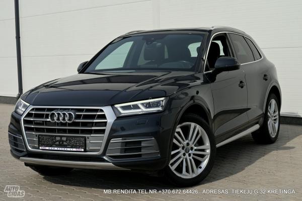 Grey Audi Q5 2018 in Kretinga, with an engine capacity of 2.00 L and mileage of 95 thousand km for 20999 €, photo 3 on AUTOMOTO.COM.LV