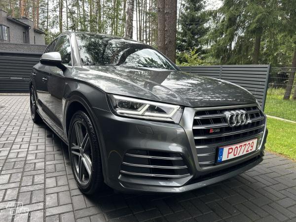 Grey Audi Q5 2018 in Vilnius, with an engine capacity of 3.00 L and mileage of 186 thousand km for 23500 €, photo 3 on AUTOMOTO.COM.LV