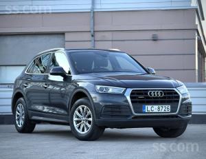 Grey Audi Q5 2018 in Riga, with an engine capacity of 2.00 L and mileage of 96 thousand km for 19500 €, photo 3 on AUTOMOTO.COM.LV
