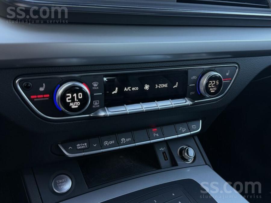 Grey Audi Q5 2018 in Riga, with an engine capacity of 2.00 L and mileage of 96 thousand km for 19500 €, photo 23 on AUTOMOTO.COM.LV