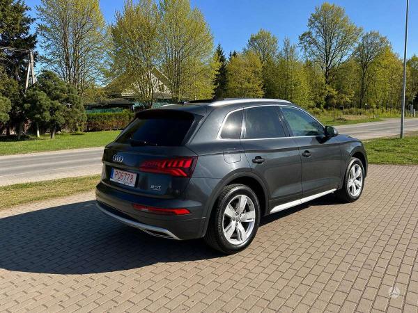 Pelēks Audi Q5 2018 Viļņa, ar dzinēja tilpumu 1.98 L un nobraukumu 270 tūkst. km par 16650 €, foto 4 vietnē AUTOMOTO.COM.LV