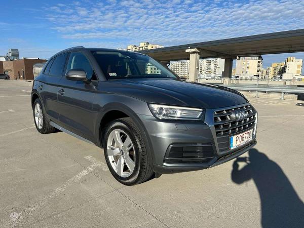 Grey Audi Q5 2018 in Vilnius, with an engine capacity of 1.98 L and mileage of 155 thousand km for 19990 €, photo 8 on AUTOMOTO.COM.LV