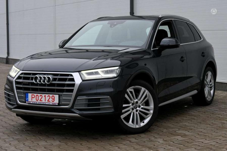 Grey Audi Q5 2018 in Kretinga, with an engine capacity of 1.98 L and mileage of 97 thousand km for 21999 €, photo 4 on AUTOMOTO.COM.LV