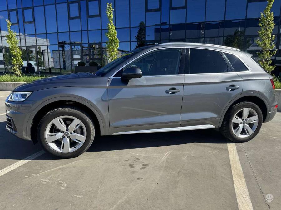 Grey Audi Q5 2018 in Panevezys, with an engine capacity of 1.98 L and mileage of 94 thousand km for 19900 €, photo 5 on AUTOMOTO.COM.LV