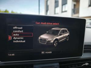 Grey Audi Q5 2018 in Vilnius, with an engine capacity of 1.98 L and mileage of 101 thousand km for 20700 €, photo 20 on AUTOMOTO.COM.LV