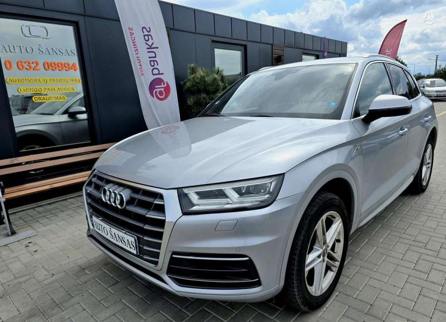 Grey Audi Q5 2018 in Taurage, with an engine capacity of 2.00 L and mileage of 392 thousand km for 14900 €, photo 12 on AUTOMOTO.COM.LV
