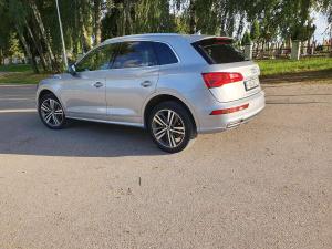 Grey Audi Q5 2018 in Kaunas, with an engine capacity of 1.98 L and mileage of 134 thousand km for 20800 €, photo 7 on AUTOMOTO.COM.LV