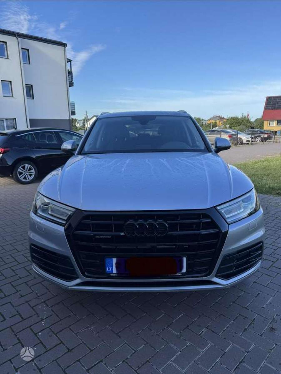 Grey Audi Q5 2018 in Kaunas, with an engine capacity of 1.98 L and mileage of 65 thousand km for 19700 €, photo 5 on AUTOMOTO.COM.LV