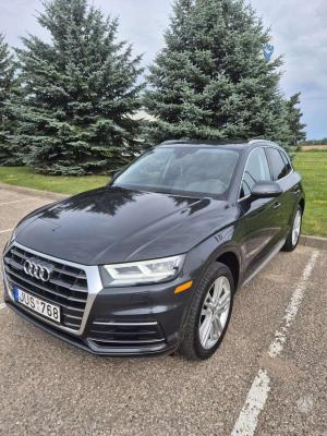 Grey Audi Q5 2018 in Alytus, with an engine capacity of 1.98 L and mileage of 162 thousand km for 21900 €, photo 8 on AUTOMOTO.COM.LV