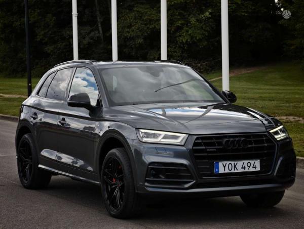 Grey Audi Q5 2018 in Vilnius, with an engine capacity of 1.98 L and mileage of 221 thousand km for 25400 €, photo 1 on AUTOMOTO.COM.LV