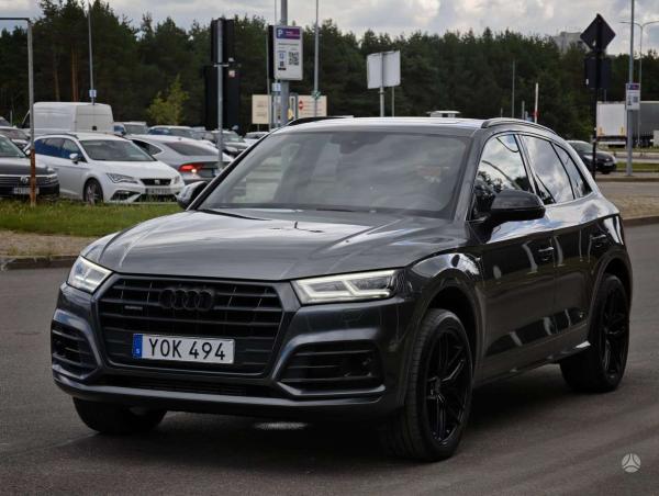 Grey Audi Q5 2018 in Vilnius, with an engine capacity of 1.98 L and mileage of 221 thousand km for 25400 €, photo 6 on AUTOMOTO.COM.LV