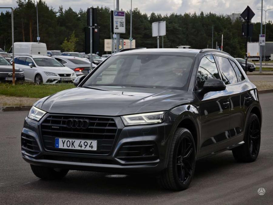 Pelēks Audi Q5 2018 Viļņa, ar dzinēja tilpumu 1.98 L un nobraukumu 221 tūkst. km par 25400 €, foto 6 vietnē AUTOMOTO.COM.LV