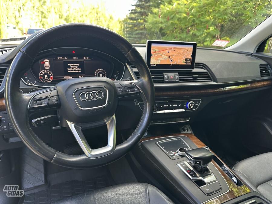 Pelēks Audi Q5 2018 Viļņa, ar dzinēja tilpumu 2.00 L un nobraukumu 155 tūkst. km par 19550 €, foto 10 vietnē AUTOMOTO.COM.LV