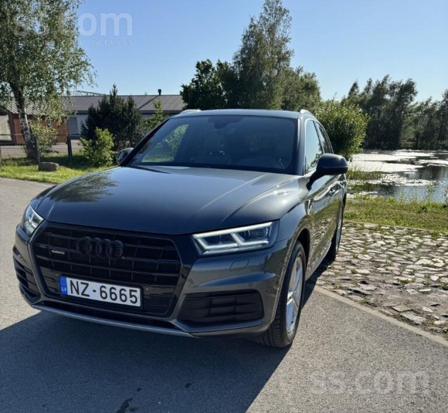 Grey Audi Q5 2019 in Liepaja, with an engine capacity of 2.00 L and mileage of 106 thousand km for 28500 €, photo 4 on AUTOMOTO.COM.LV