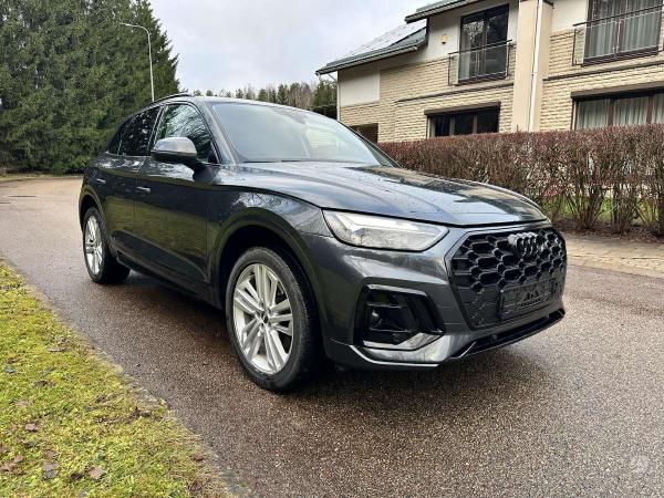 Grey Audi Q5 2019 in Vilnius, with an engine capacity of 1.98 L and mileage of 63 thousand km for 24999 €, photo 3 on AUTOMOTO.COM.LV