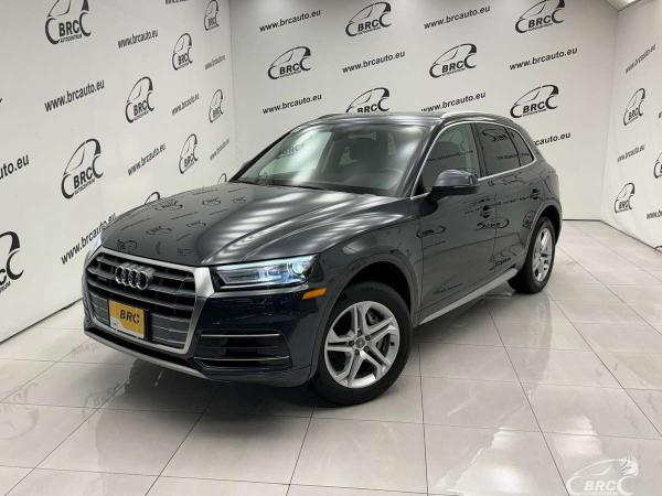 Grey Audi Q5 2019 in Vilnius, with an engine capacity of 1.98 L and mileage of 114 thousand km for 19500 €, photo 1 on AUTOMOTO.COM.LV