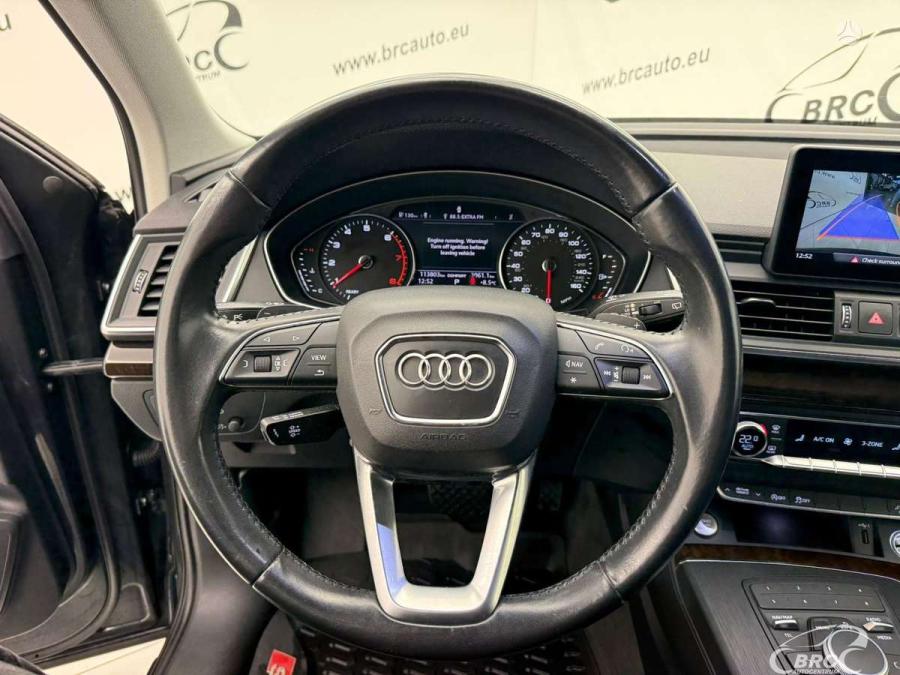 Grey Audi Q5 2019 in Vilnius, with an engine capacity of 1.98 L and mileage of 114 thousand km for 19500 €, photo 12 on AUTOMOTO.COM.LV