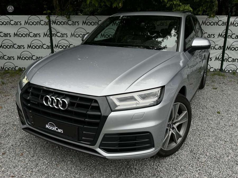 Grey Audi Q5 2019 in Vilnius, with an engine capacity of 1.98 L and mileage of 118 thousand km for 22300 €, photo 3 on AUTOMOTO.COM.LV