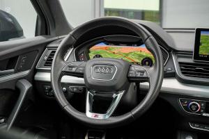 Grey Audi Q5 2019 in Kaunas, with an engine capacity of 2.97 L and mileage of 252 thousand km for 25950 €, photo 19 on AUTOMOTO.COM.LV