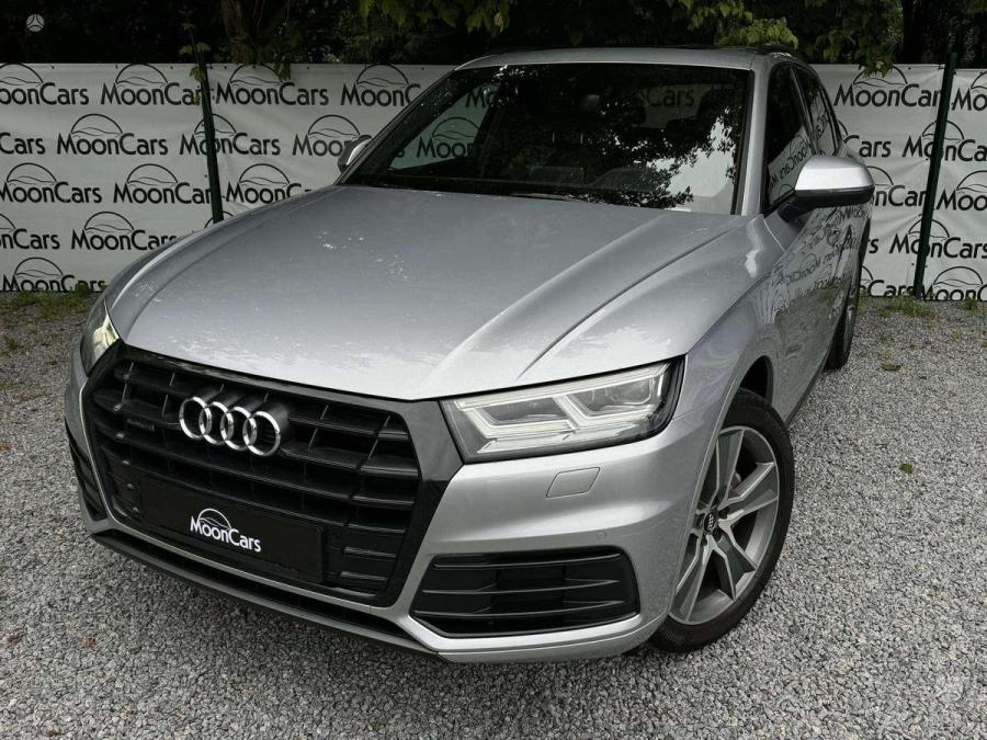Grey Audi Q5 2019 in Vilnius, with an engine capacity of 1.98 L and mileage of 118 thousand km for 22300 €, photo 3 on AUTOMOTO.COM.LV
