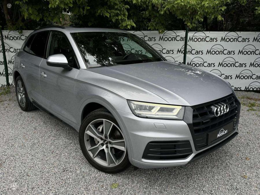 Grey Audi Q5 2019 in Vilnius, with an engine capacity of 1.98 L and mileage of 118 thousand km for 22300 €, photo 4 on AUTOMOTO.COM.LV