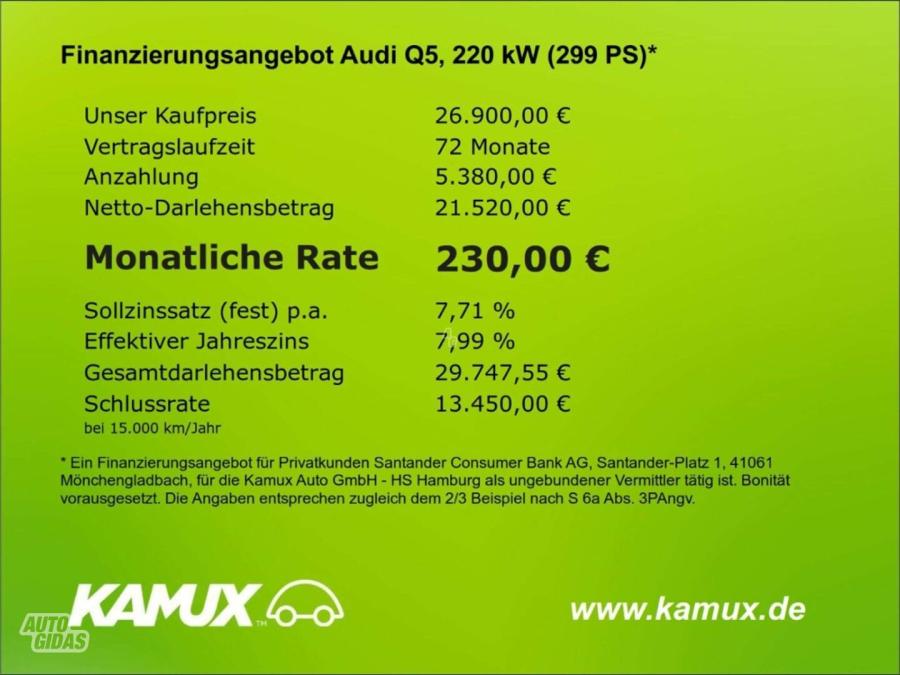 Pelēks Audi Q5 2020 Kauņa, ar dzinēja tilpumu 2.00 L un nobraukumu 11 tūkst. km par 29507 €, foto 12 vietnē AUTOMOTO.COM.LV