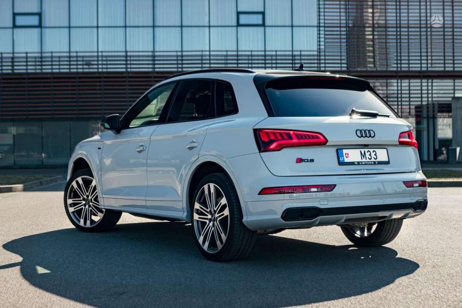 Grey Audi Q5 2020 in Klaipeda, with an engine capacity of 2.00 L and mileage of 59 thousand km for 28999 €, photo 14 on AUTOMOTO.COM.LV