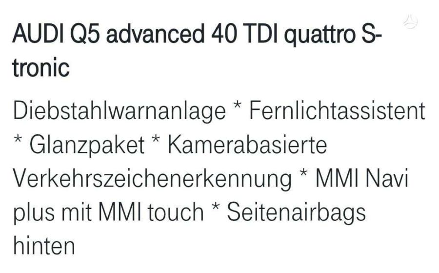 Серый Ауди Ку 5 2021 в Радвилишкис, объемом двигателя 1.97 л и пробегом 174 тыс. км за 25000 €, фото 5 на AUTOMOTO.COM.LV