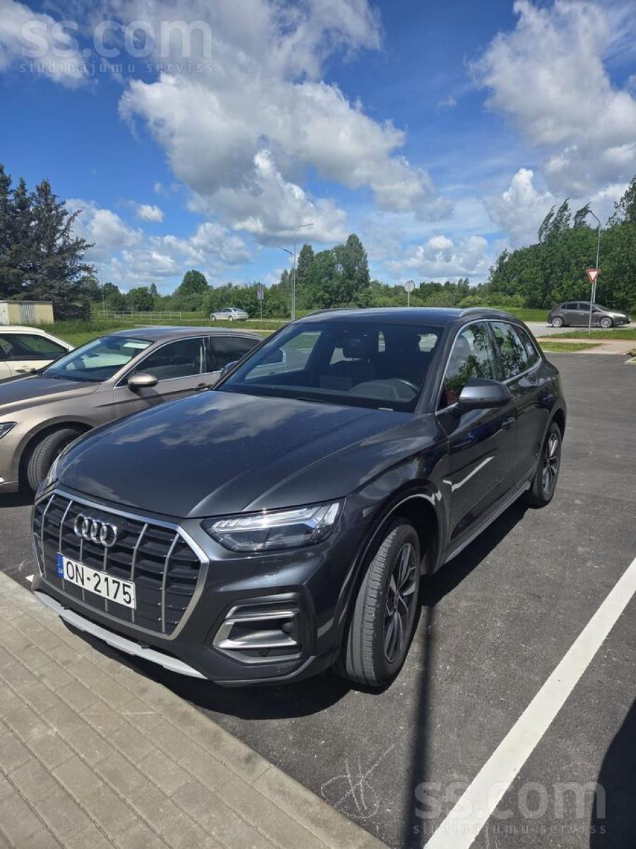 Pelēks Audi Q5 2021 Aizkraukle, ar dzinēja tilpumu 2.00 L un nobraukumu 83 tūkst. km par 34400 €, foto 1 vietnē AUTOMOTO.COM.LV