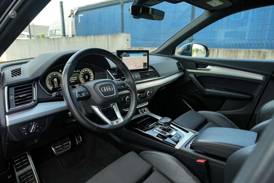 Grey Audi Q5 2021 in Kaunas, with an engine capacity of 1.97 L and mileage of 212 thousand km for 27950 €, photo 28 on AUTOMOTO.COM.LV