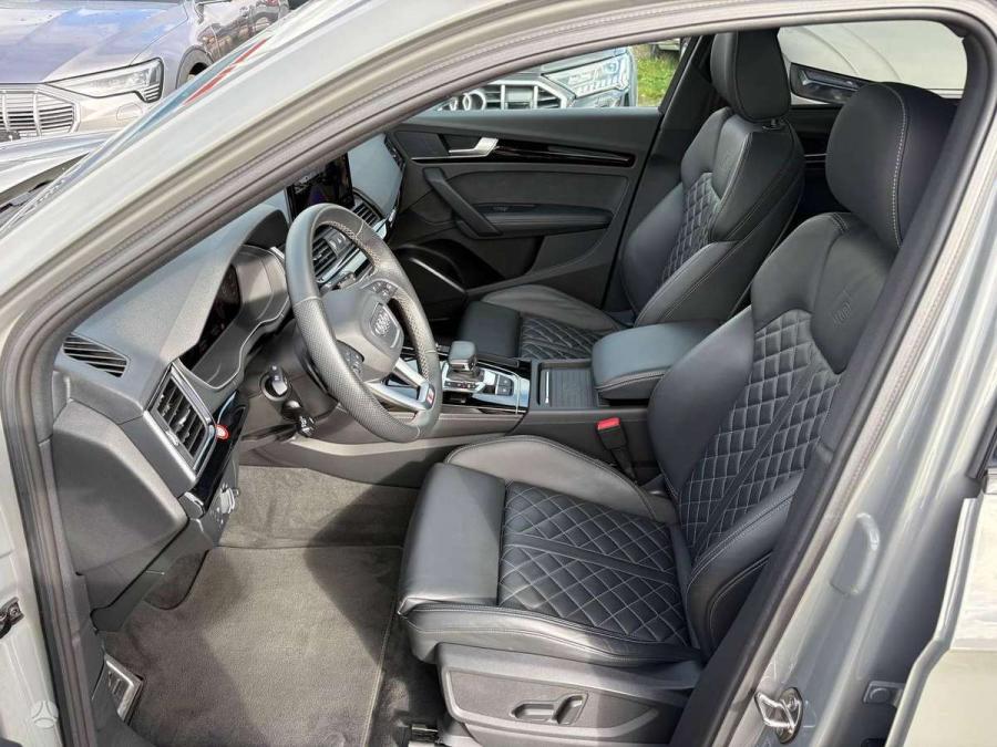 Grey Audi Q5 2021 in Vilnius, with an engine capacity of 1.98 L and mileage of 34 thousand km for 36200 €, photo 13 on AUTOMOTO.COM.LV